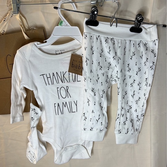 Rae Dunn | Matching Sets | Nwt Rae Dunn Baby Thankful For Family 3 Pc ...